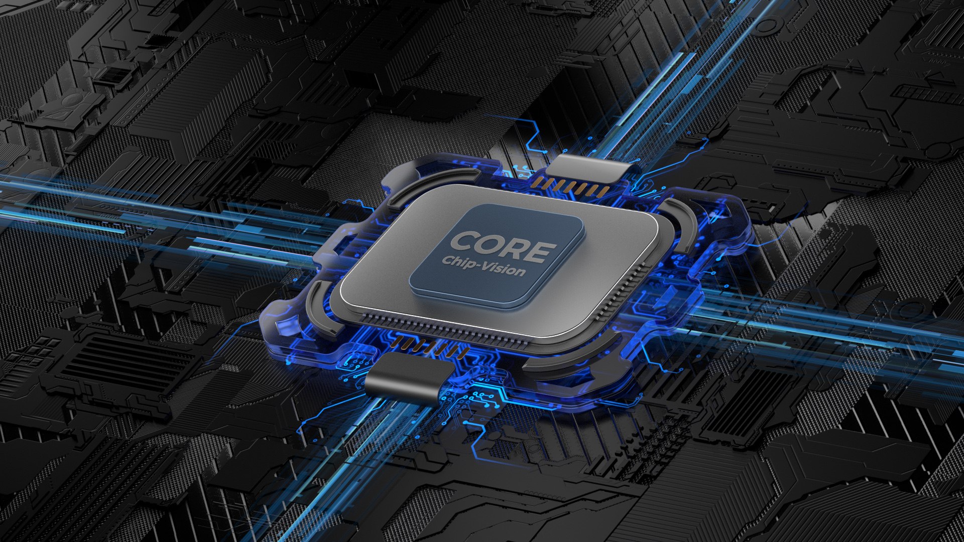 3D Technology Chip Energy Transmission Core Scene Model - TurboSquid ...