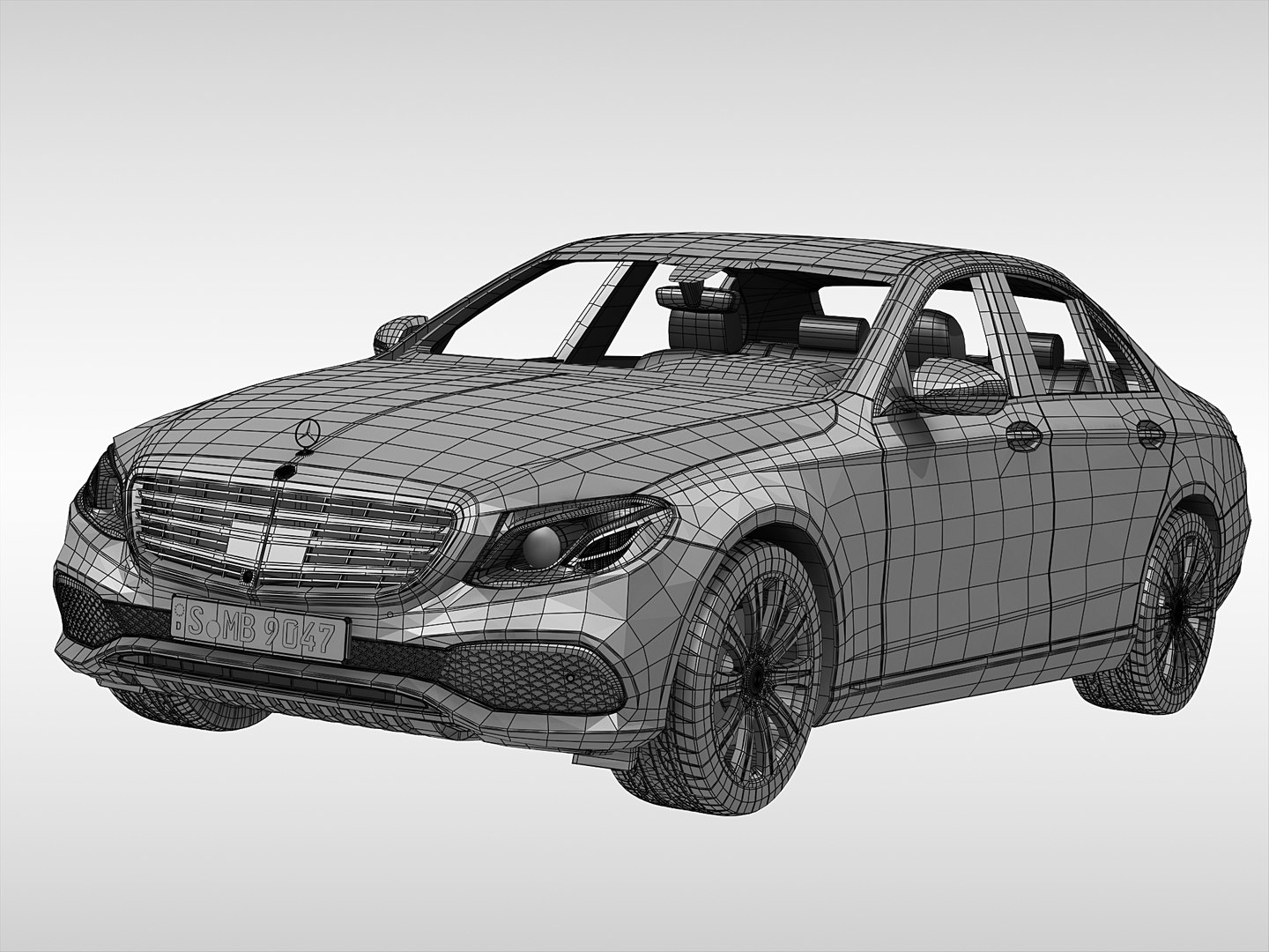 3d Model Mercedes Car