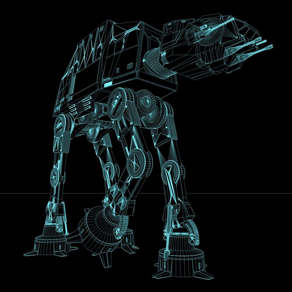 3D Cinema 4D AT AT Walker atat