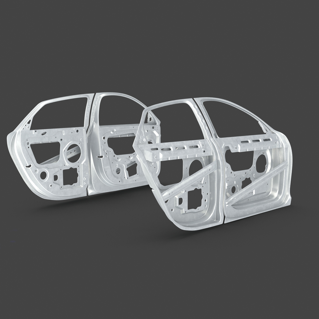 Max Car Door Frames Rigged