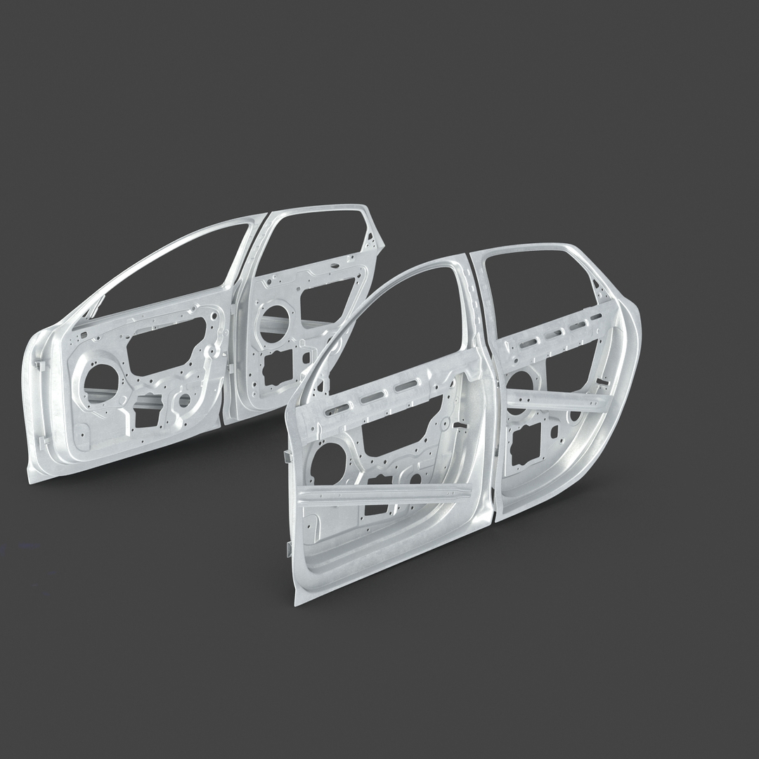 Max Car Door Frames Rigged