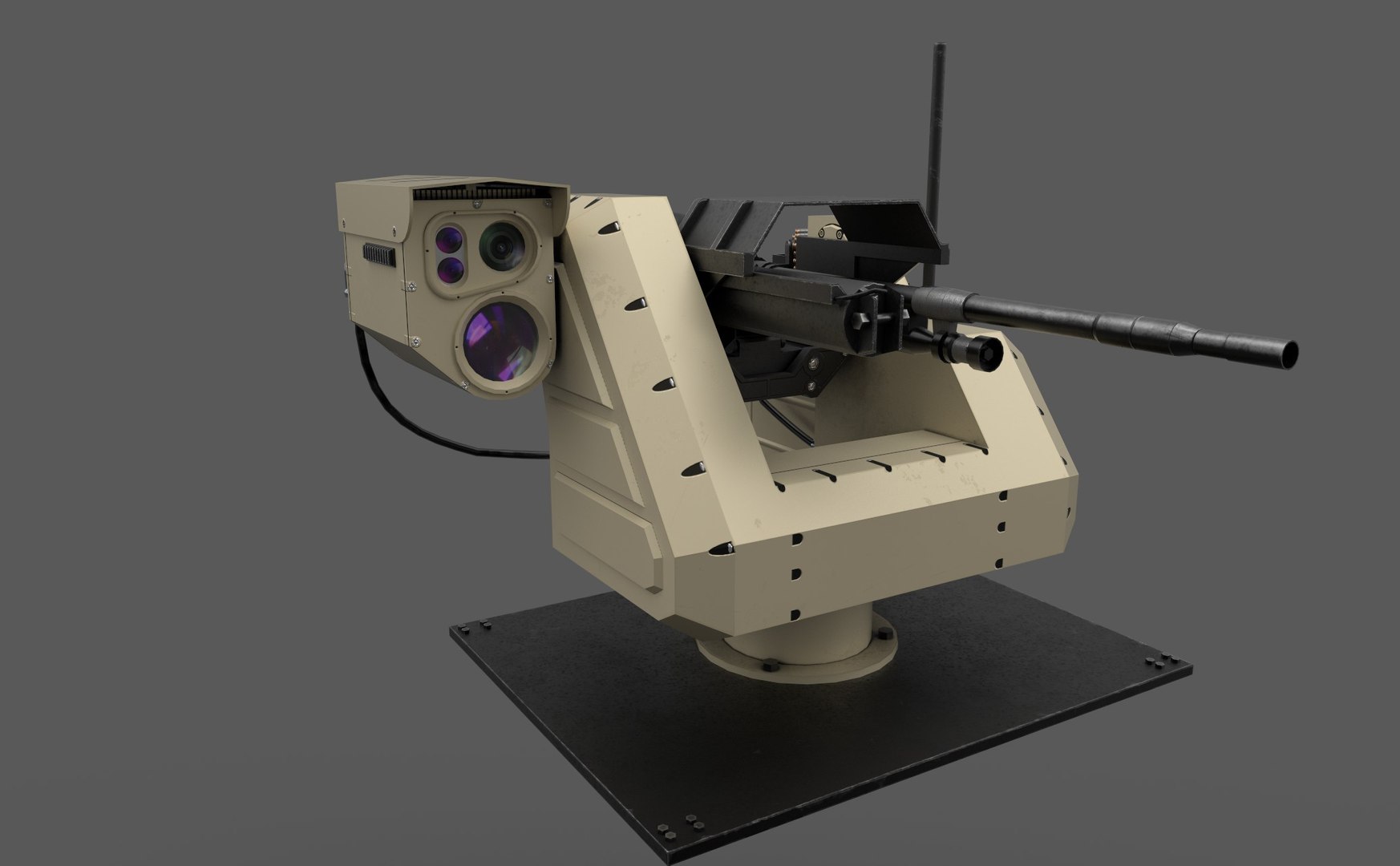 3D Model Pitbull RWS - TurboSquid 2080546