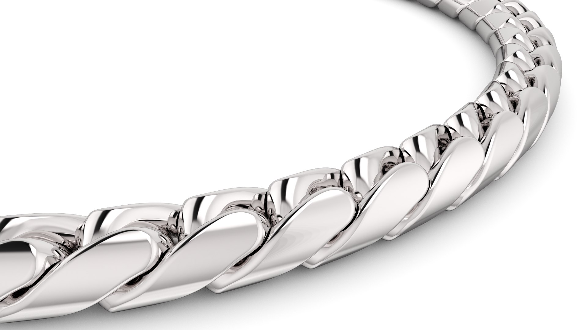 3D Bekel Chain In Sterling Silver - TurboSquid 1875860