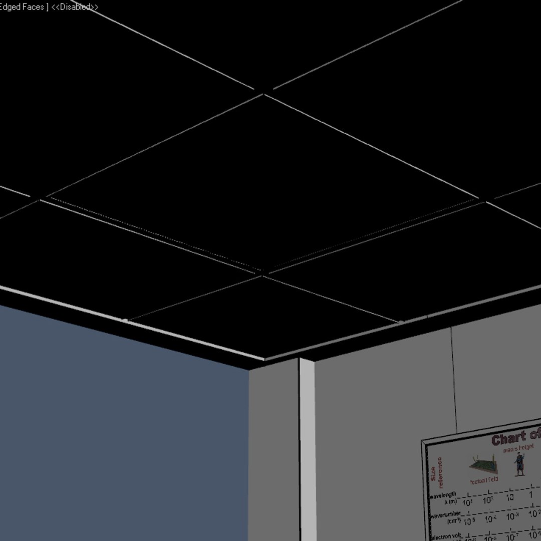 3d office ceiling 2012 lamps