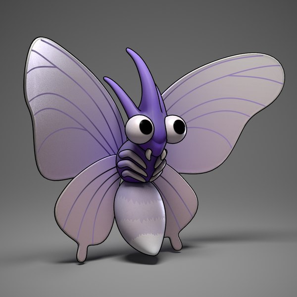venomoth pokemon 3d fbx