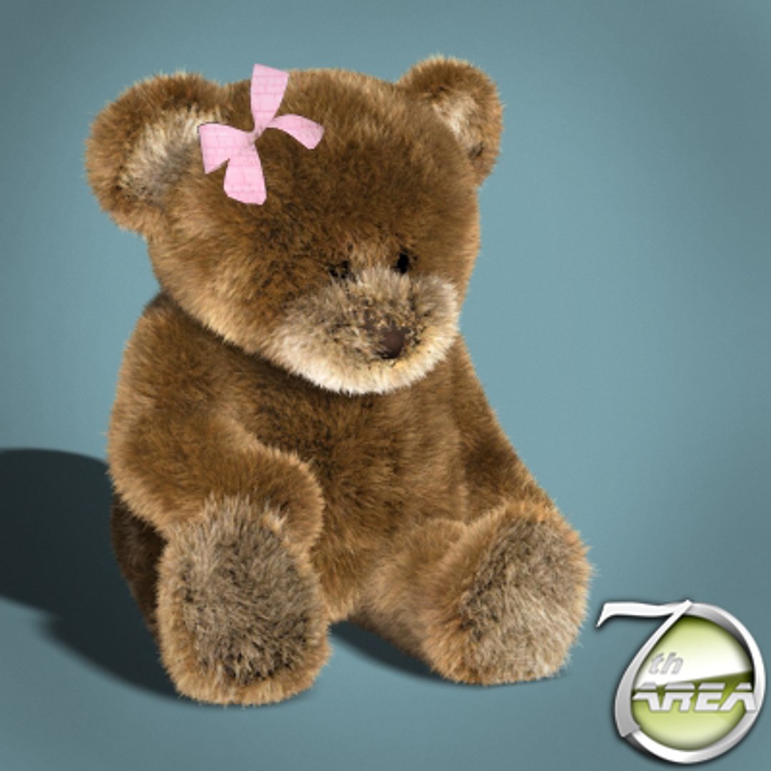 Realistic Teddy Bear 3ds