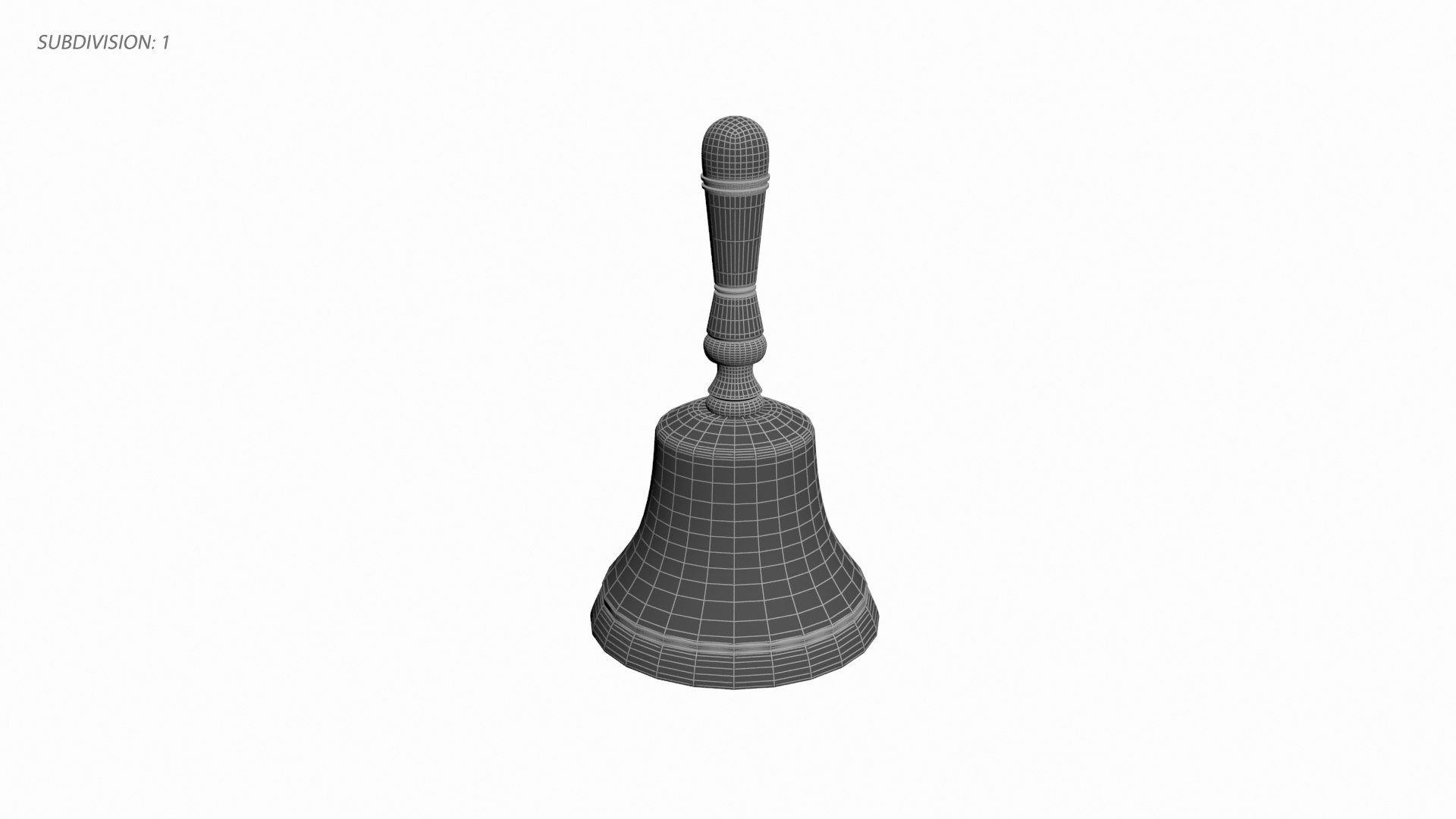 3d model handbell bump