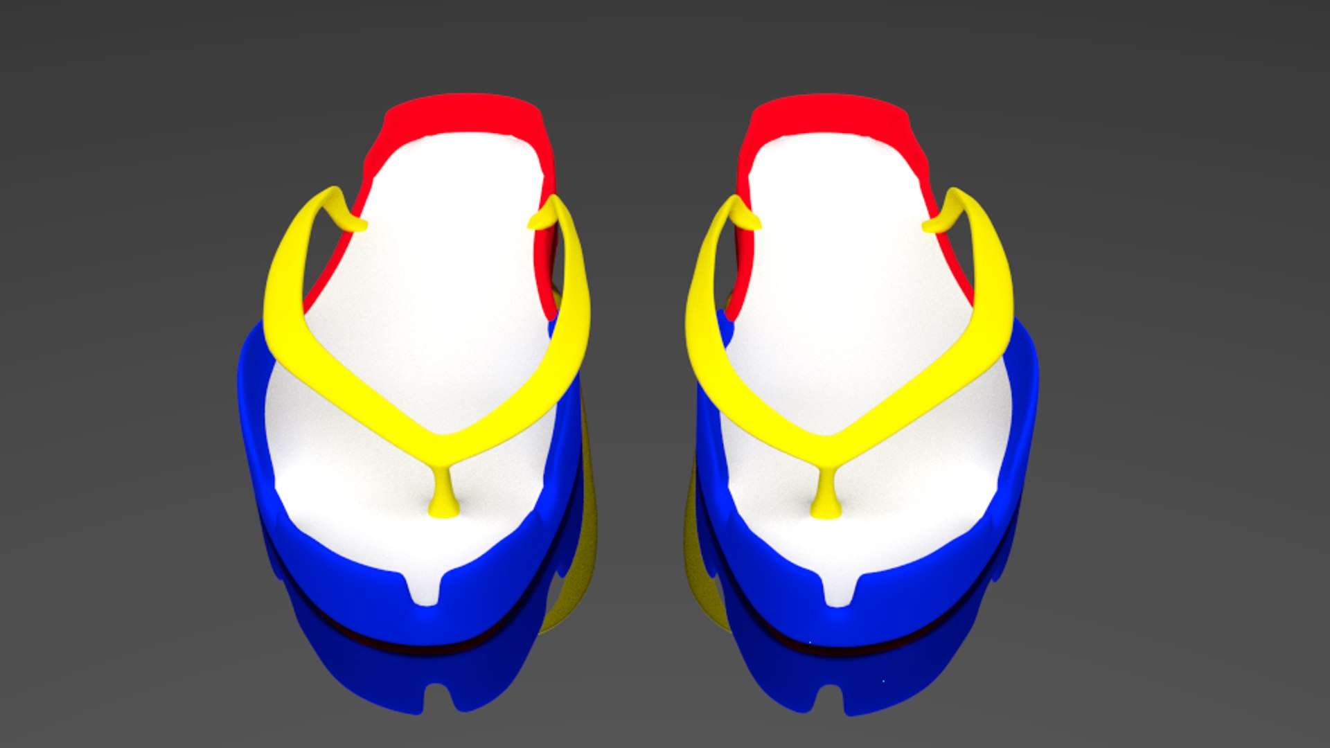 Filipino Slippers 3d Model