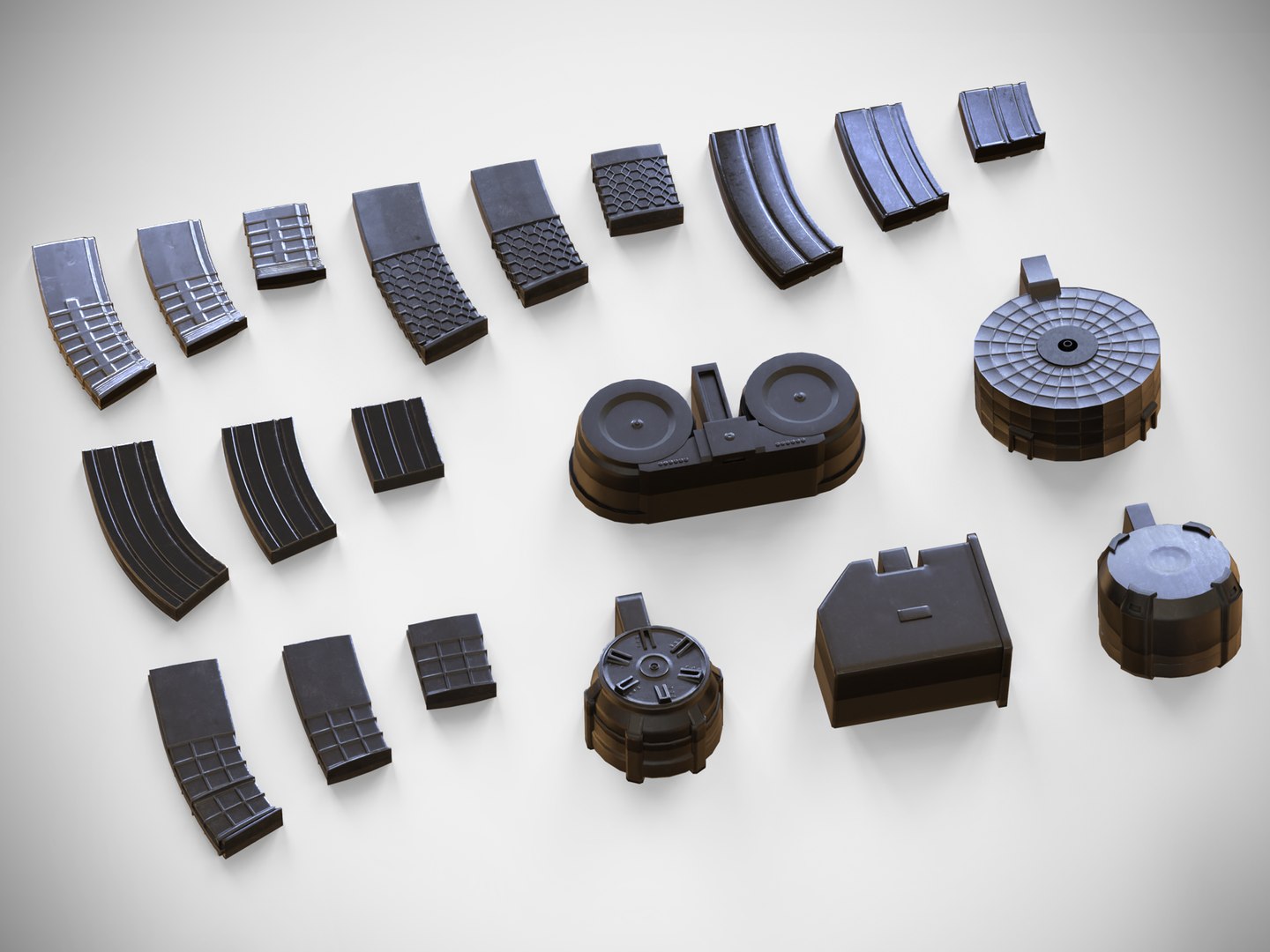 Magazine Attachments Pack - PBR - Clip - Weapon - Gun - LMG - Sniper ...