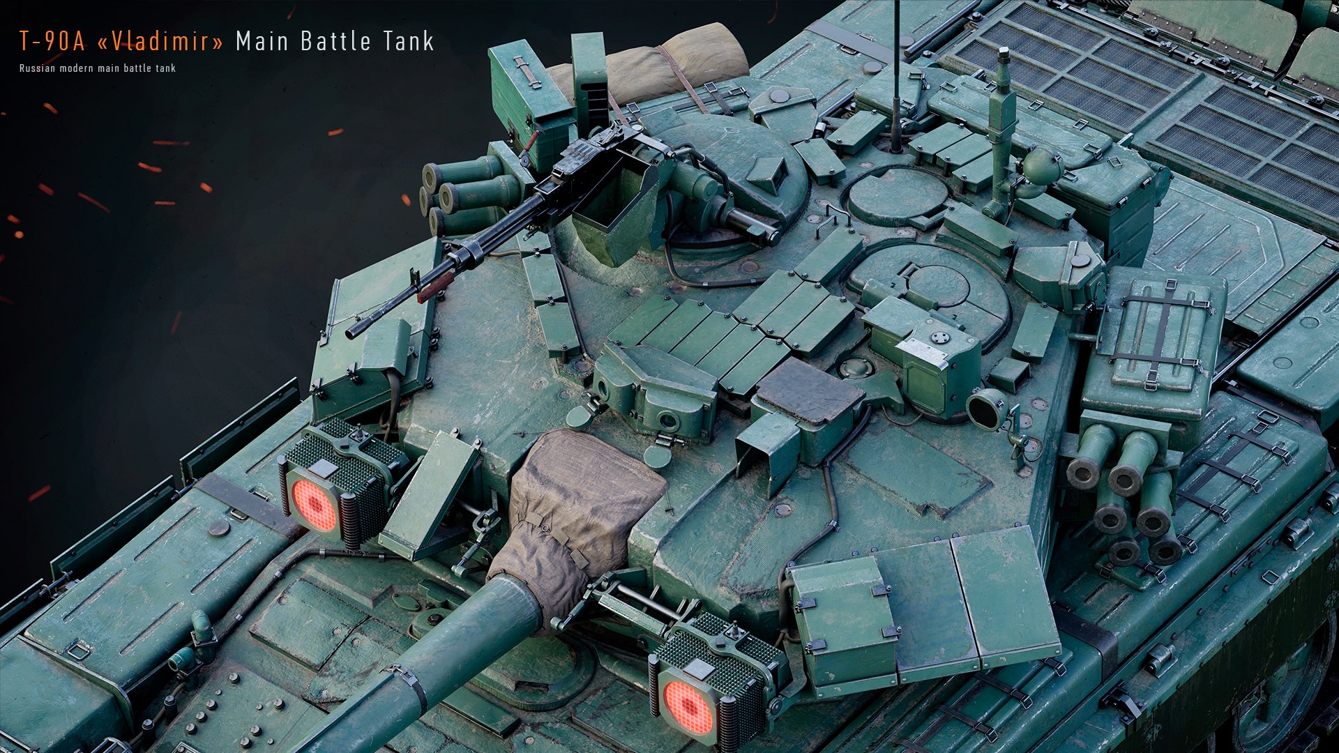 Rigged T-90A MBT GameReady LODs 3D model - TurboSquid 1821041