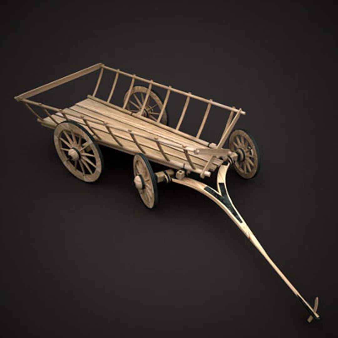 Ox-cart 3d Max