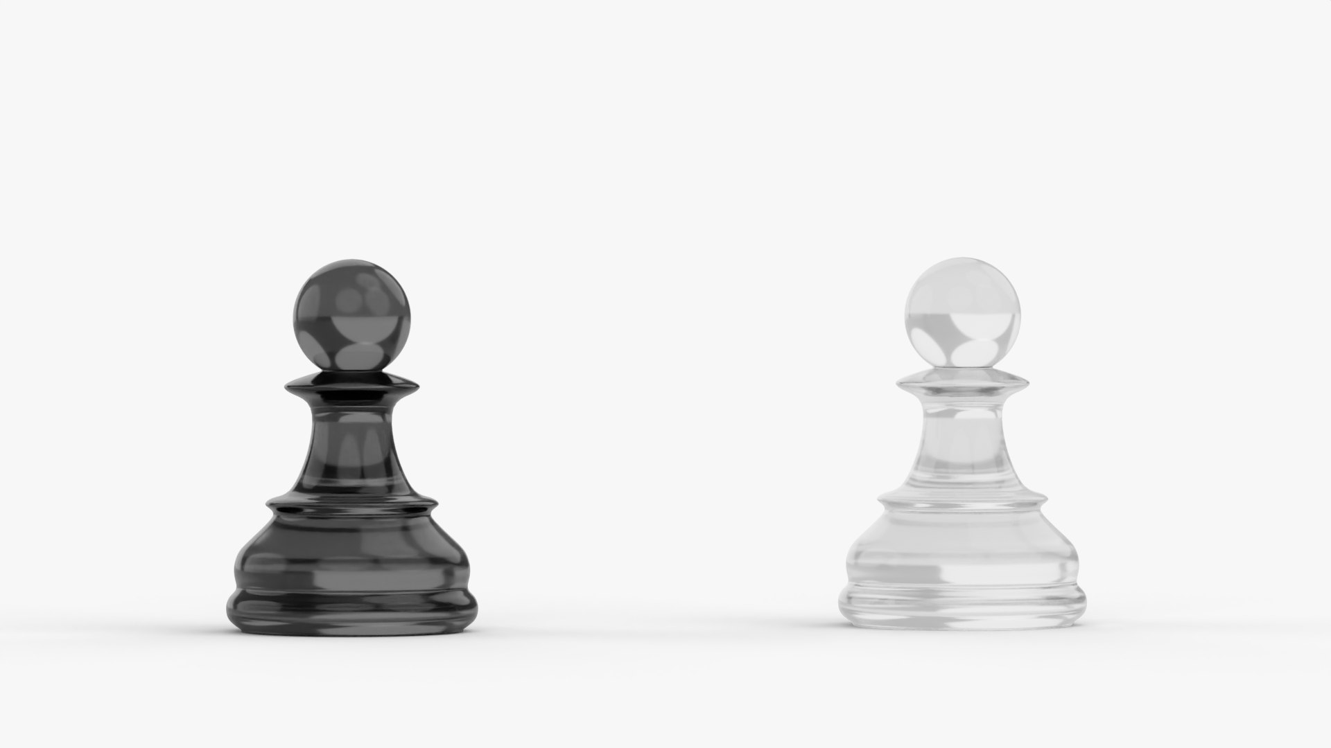3D Glass Chess Set - TurboSquid 2258054