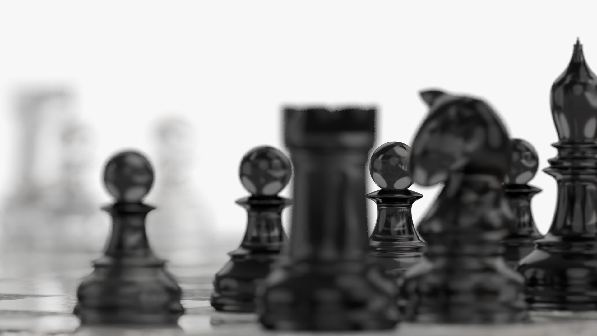 3D Glass Chess Set - TurboSquid 2258054