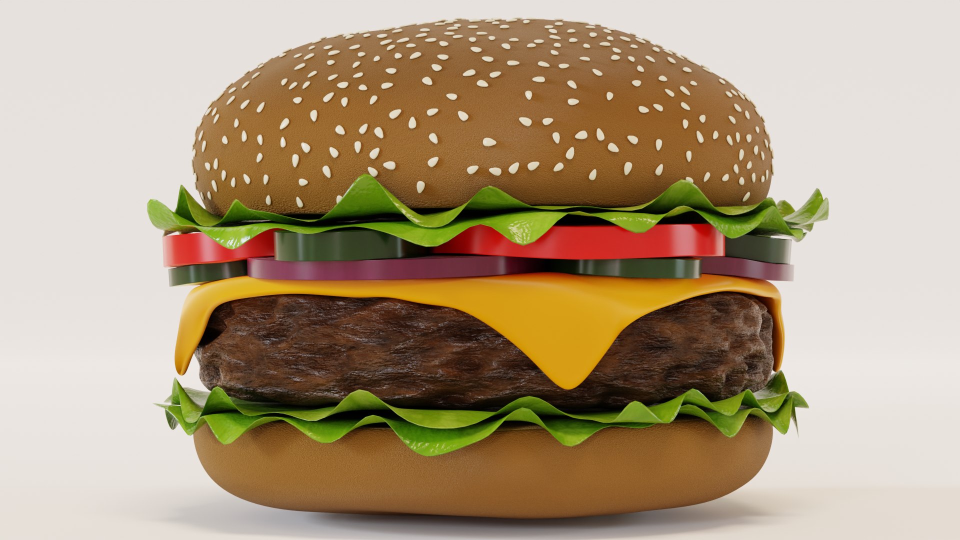 Hamburger 3D model - TurboSquid 2074604