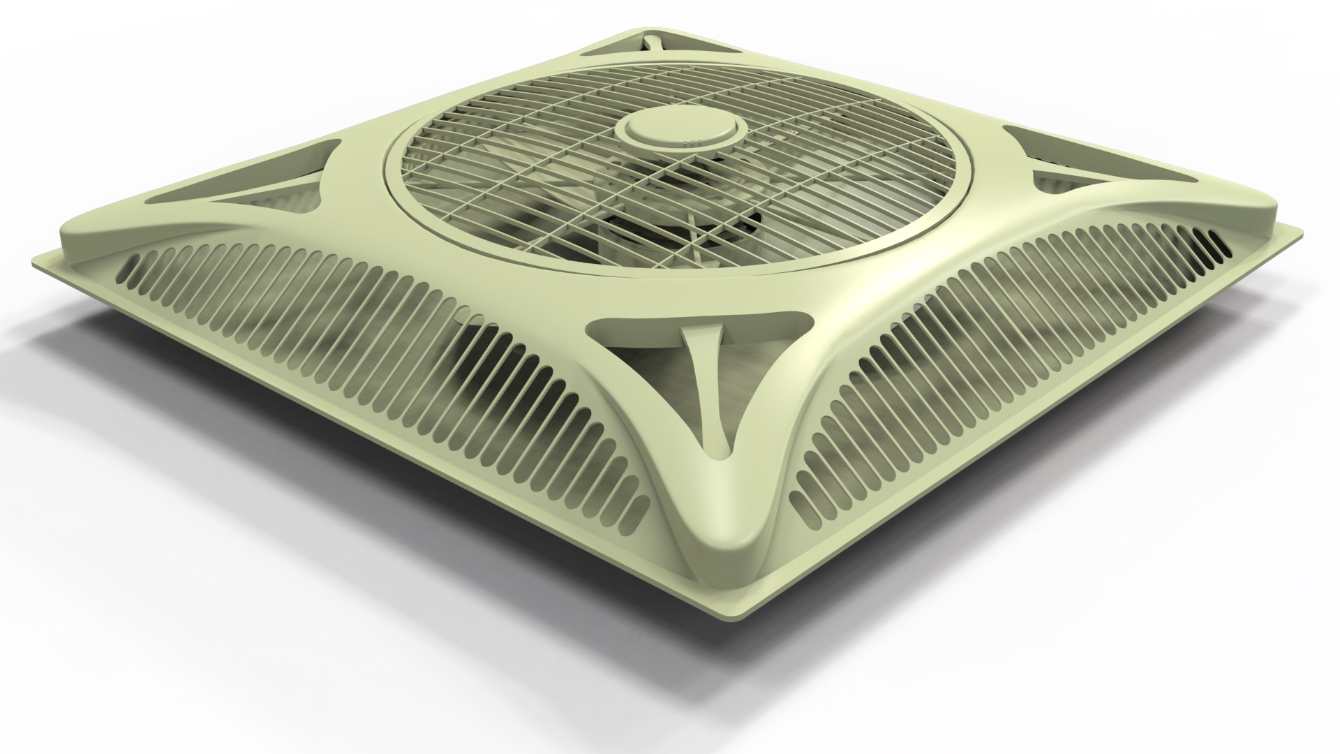 3D False Ceiling Fan Model - TurboSquid 2206594