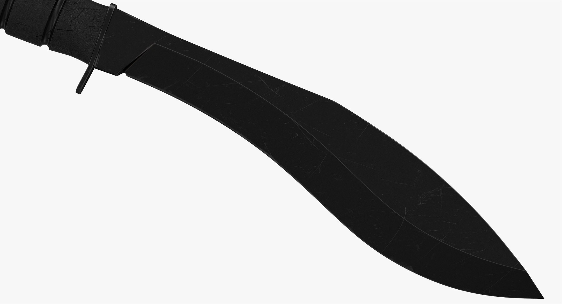 3D Knife Kukri Black Ka-bar Model - TurboSquid 1251079
