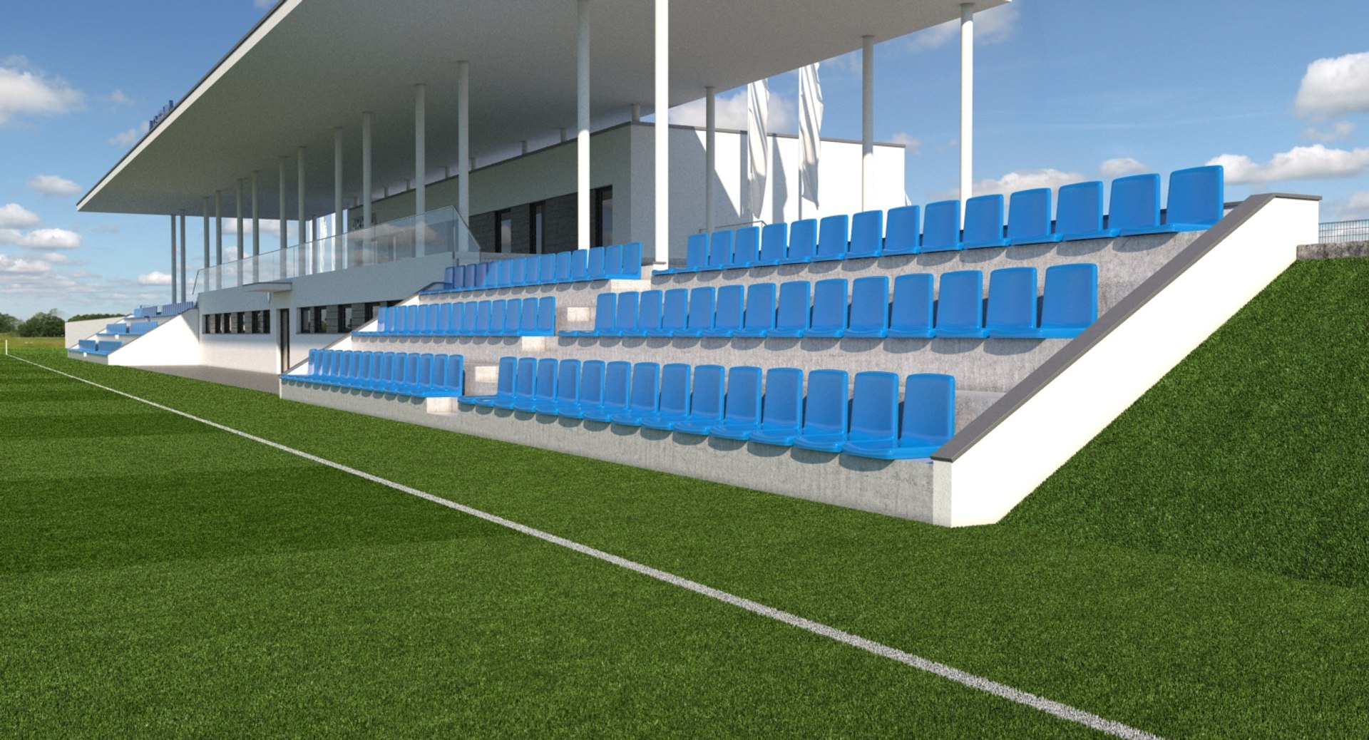 Soccer field 3D model - TurboSquid 1348338