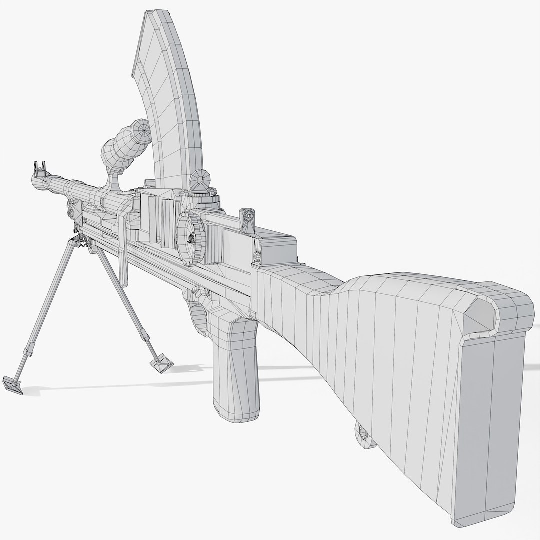 Bren Light Machine Gun 3D Model - TurboSquid 2393003
