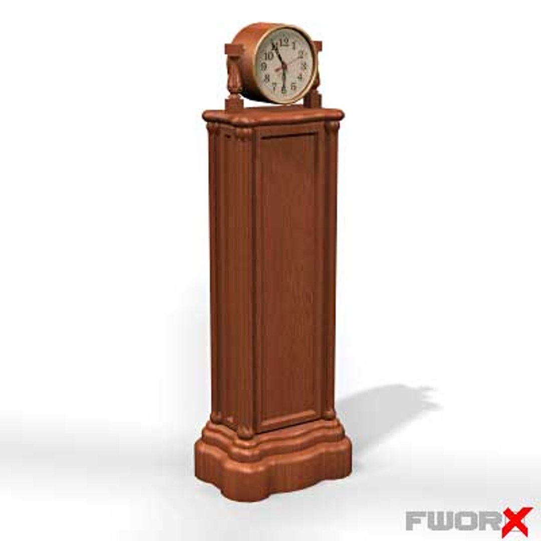 3d max clock standing