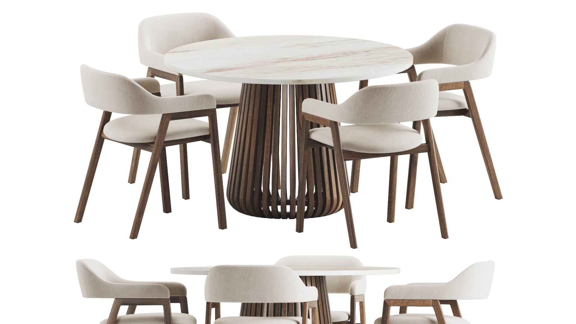 3D model Dining Set 29 - TurboSquid 2125274