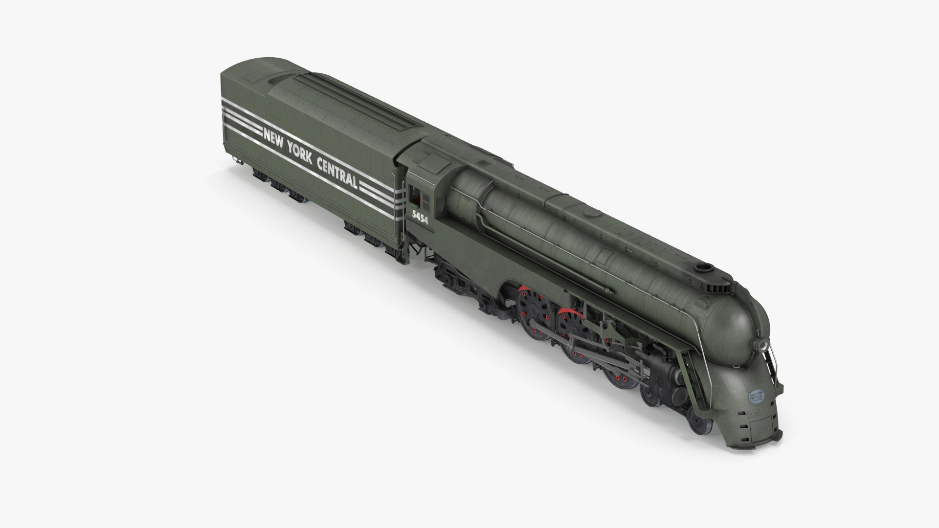 New York Central Hudson Train Rigged - TurboSquid 2268851