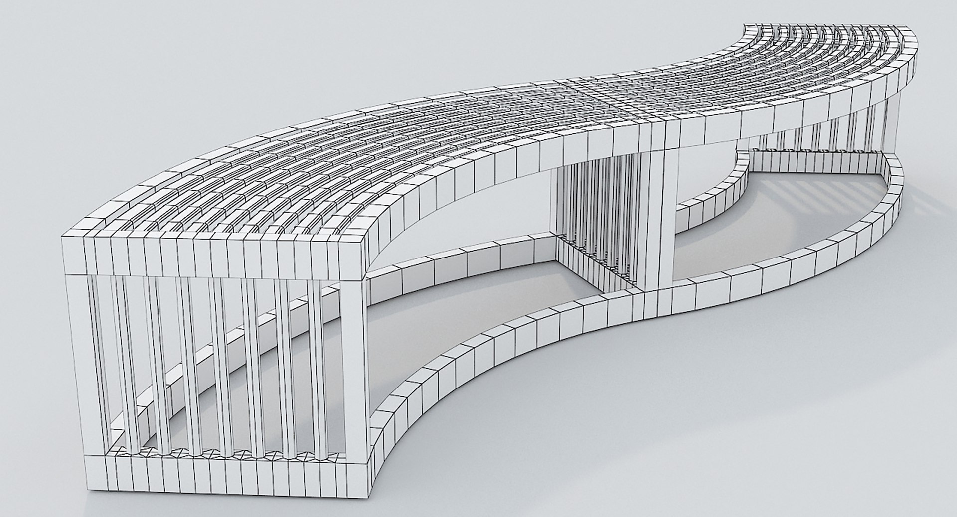 3D Metal Bench - TurboSquid 1744465