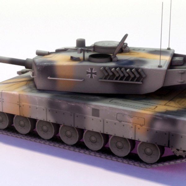 leopard2a4 lods leopard tank 3d model