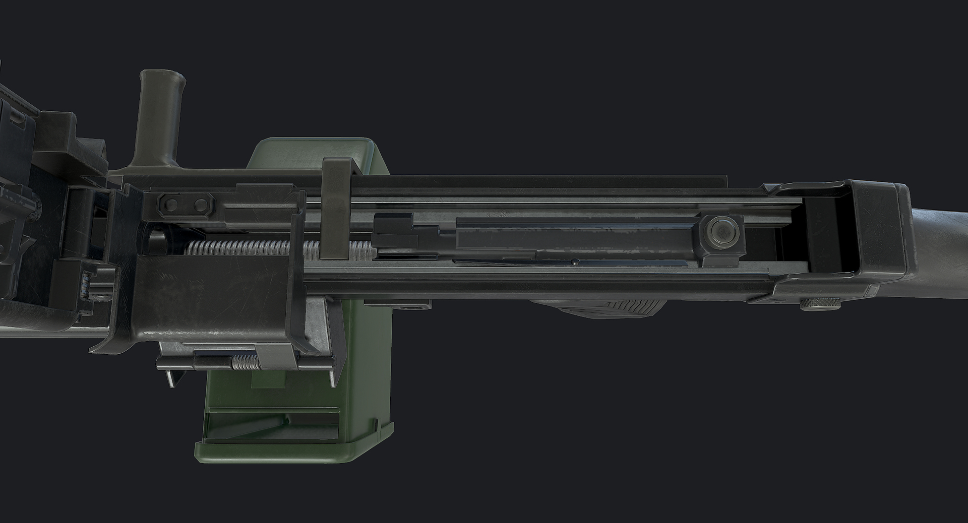 m249 machine gun 3d max