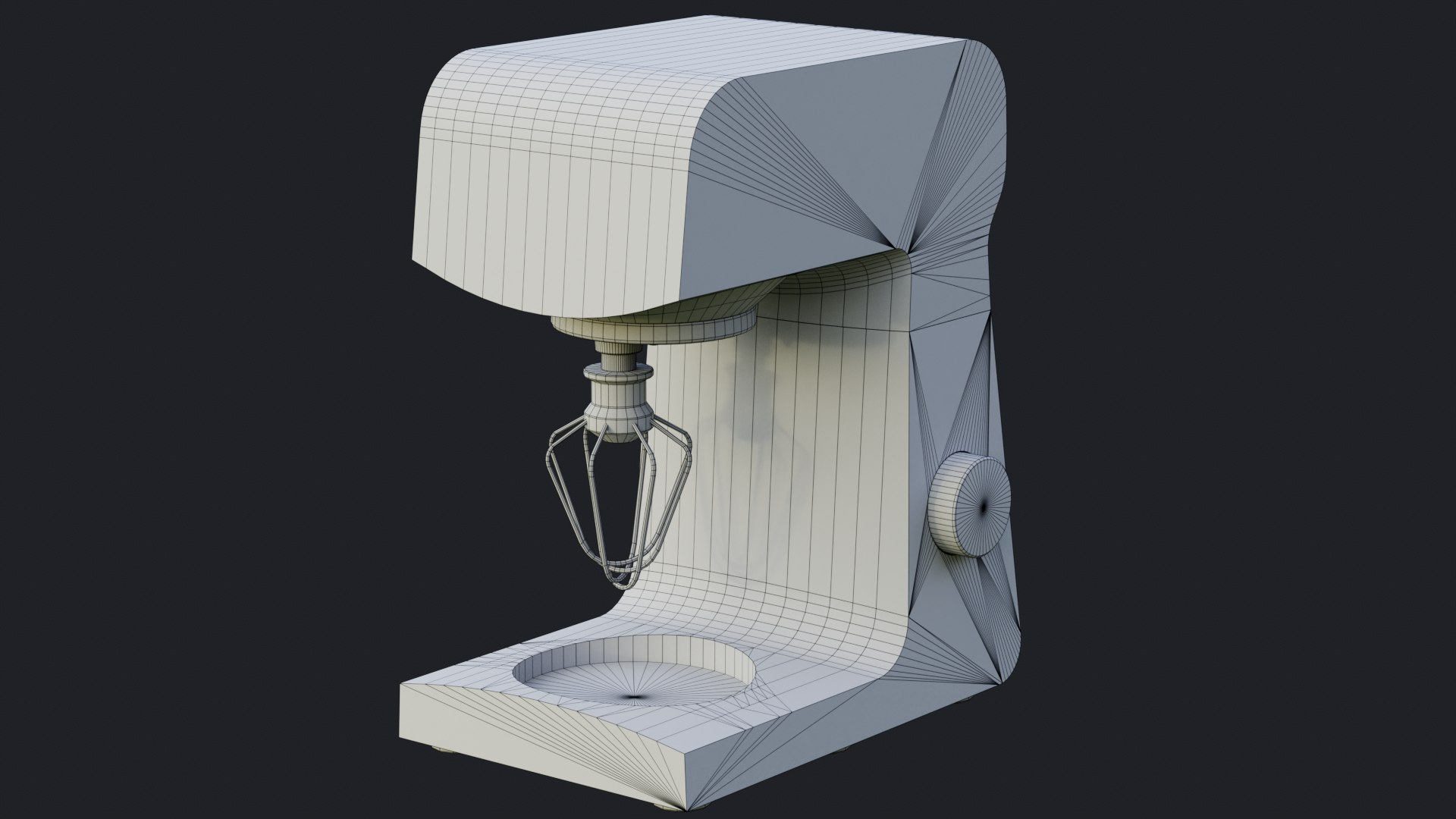 3D Electric Kitchen Mixer PBR Game Ready Model - TurboSquid 2129122