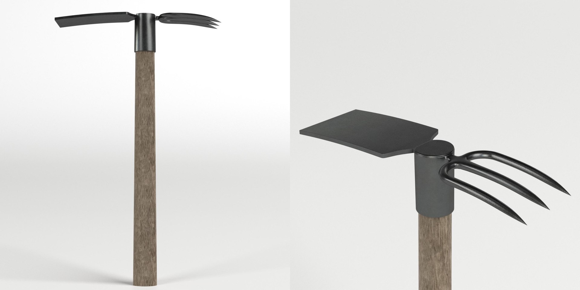 3D Fork Mattock Axe - TurboSquid 1406842