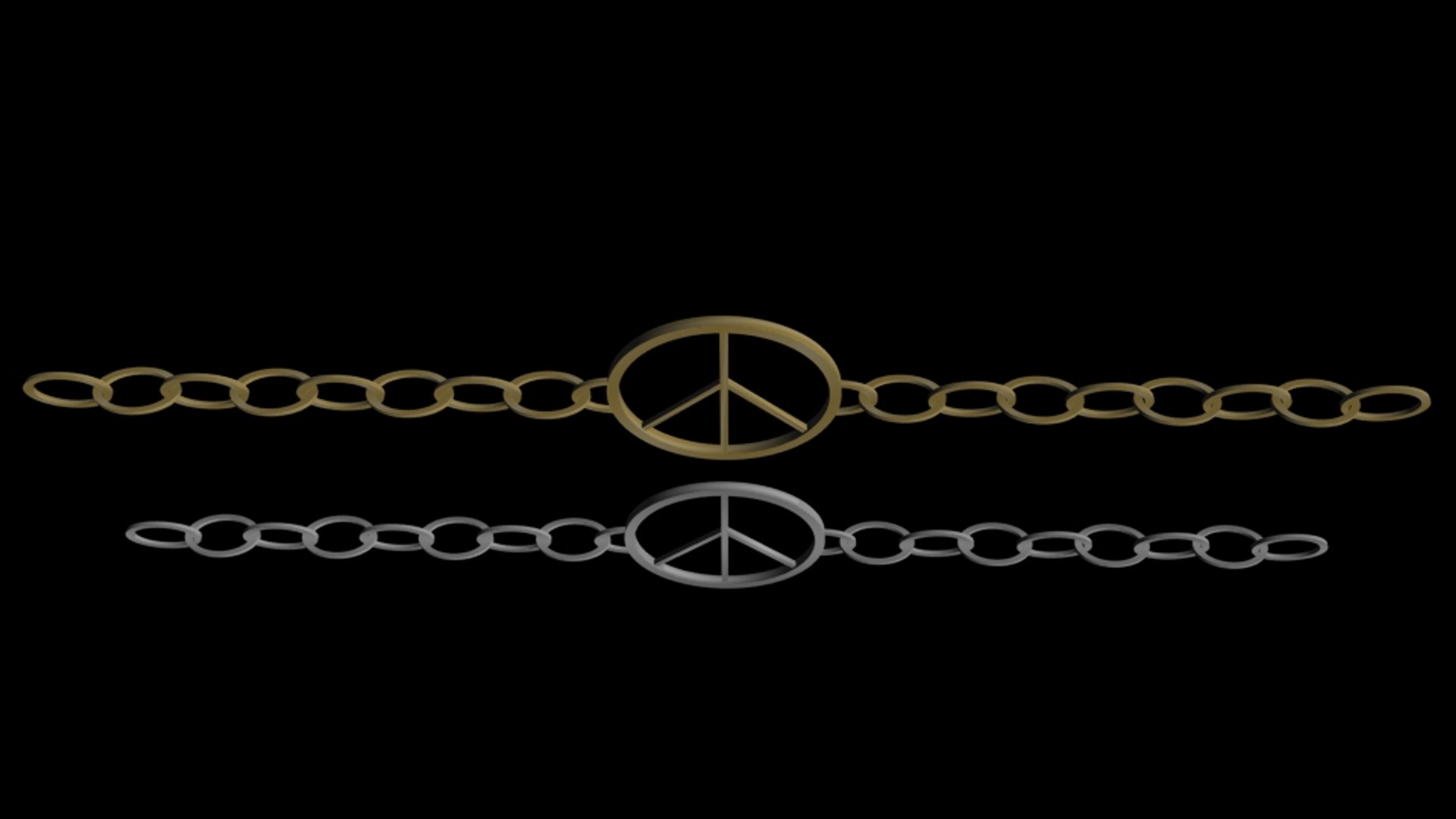 Peace Bracelet 3d Model