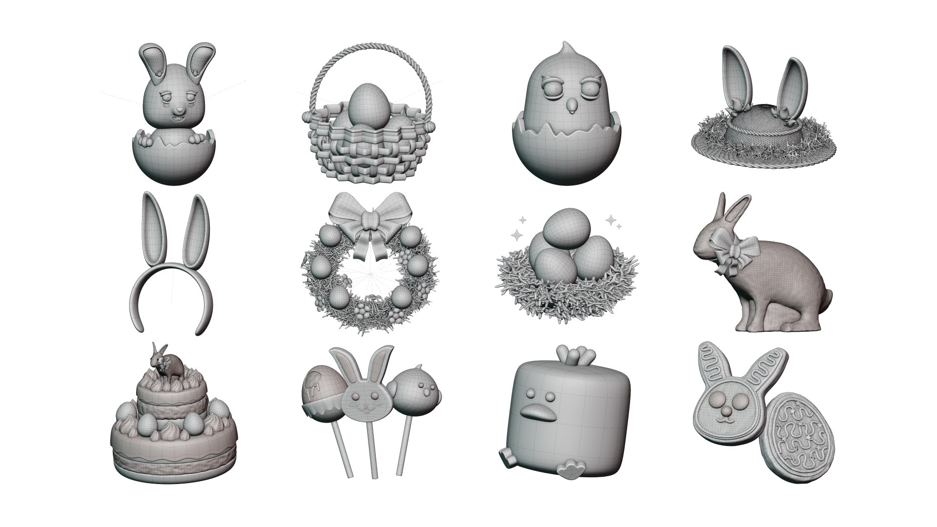 3D Easter 3D Collection Model - TurboSquid 2384586