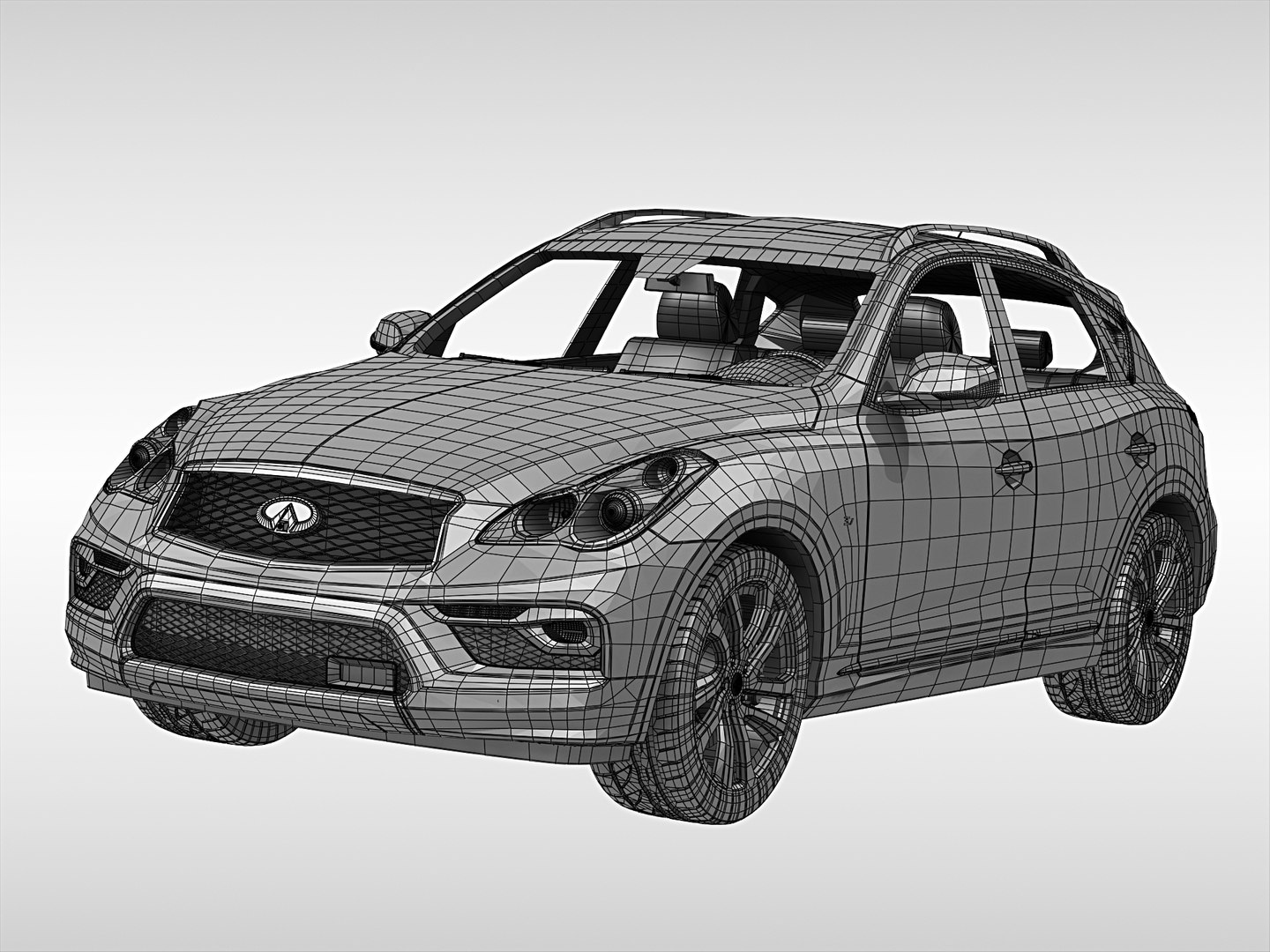 3d infiniti car model