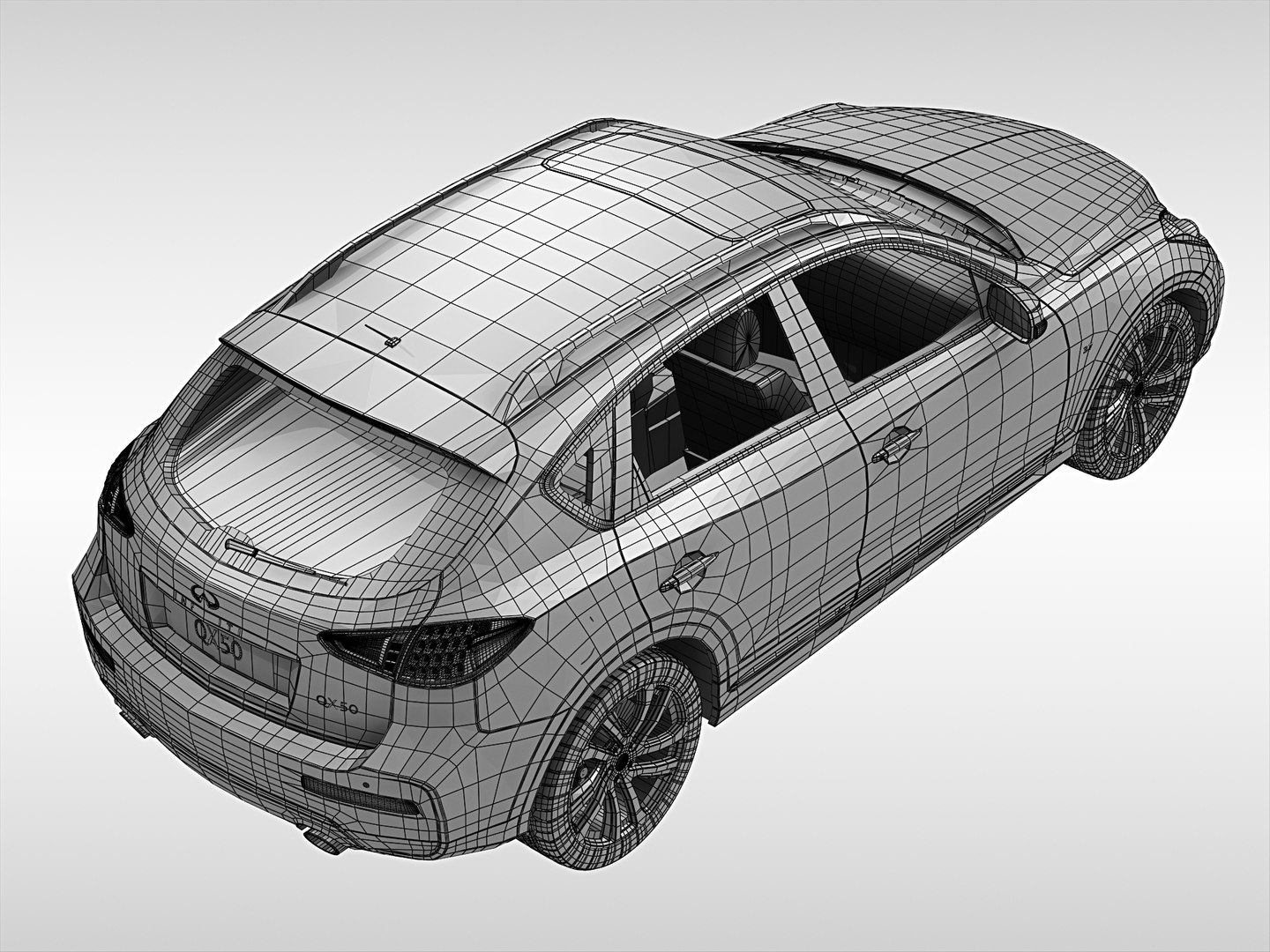 3d infiniti car model