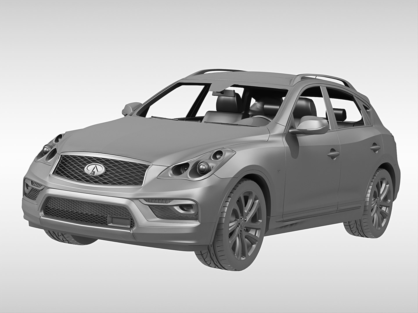 3d infiniti car model
