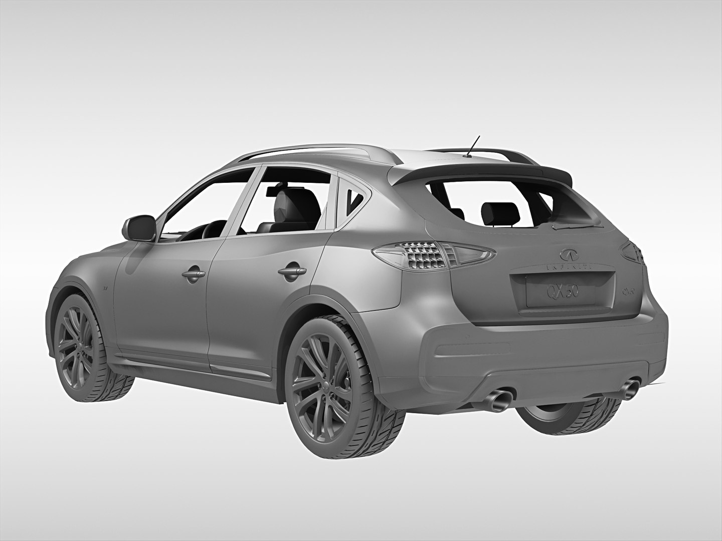 3d infiniti car model