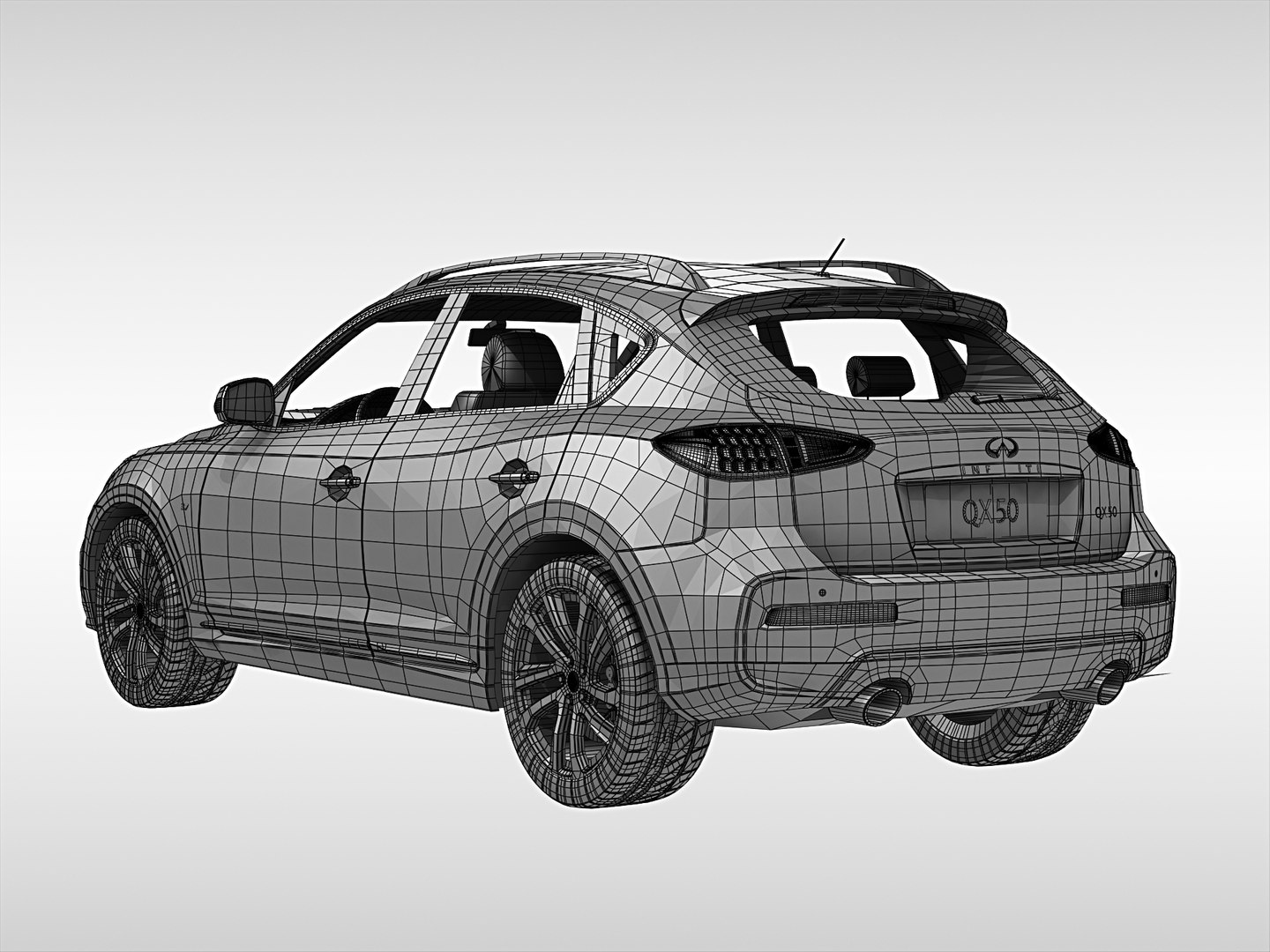 3d infiniti car model