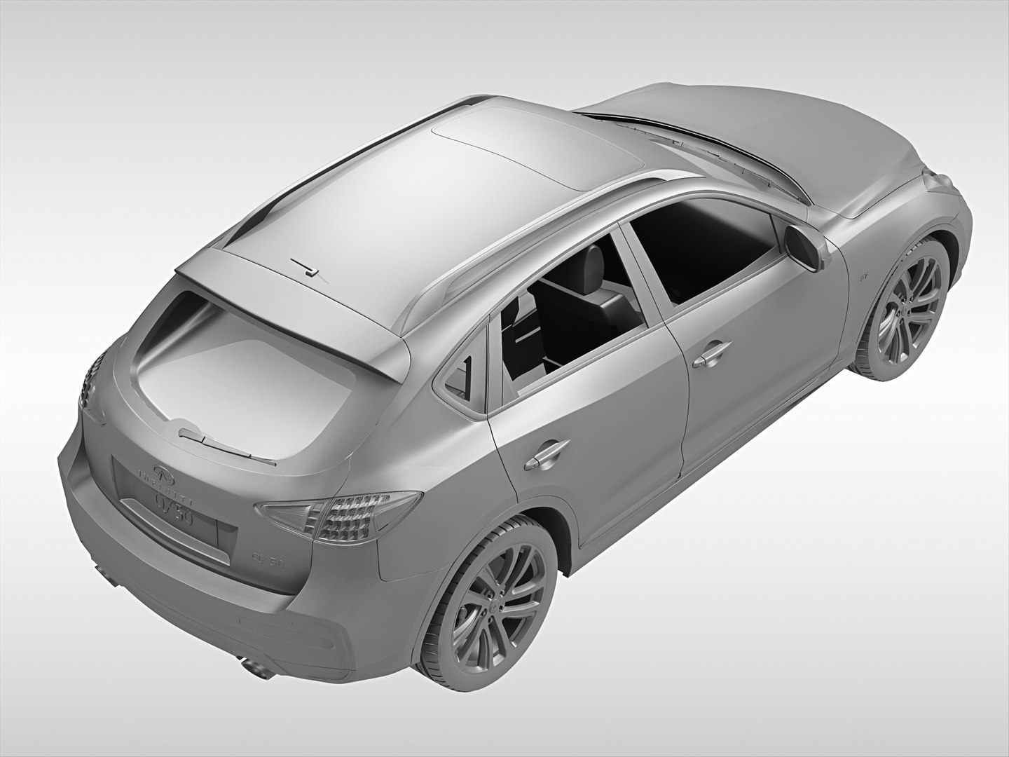 3d infiniti car model