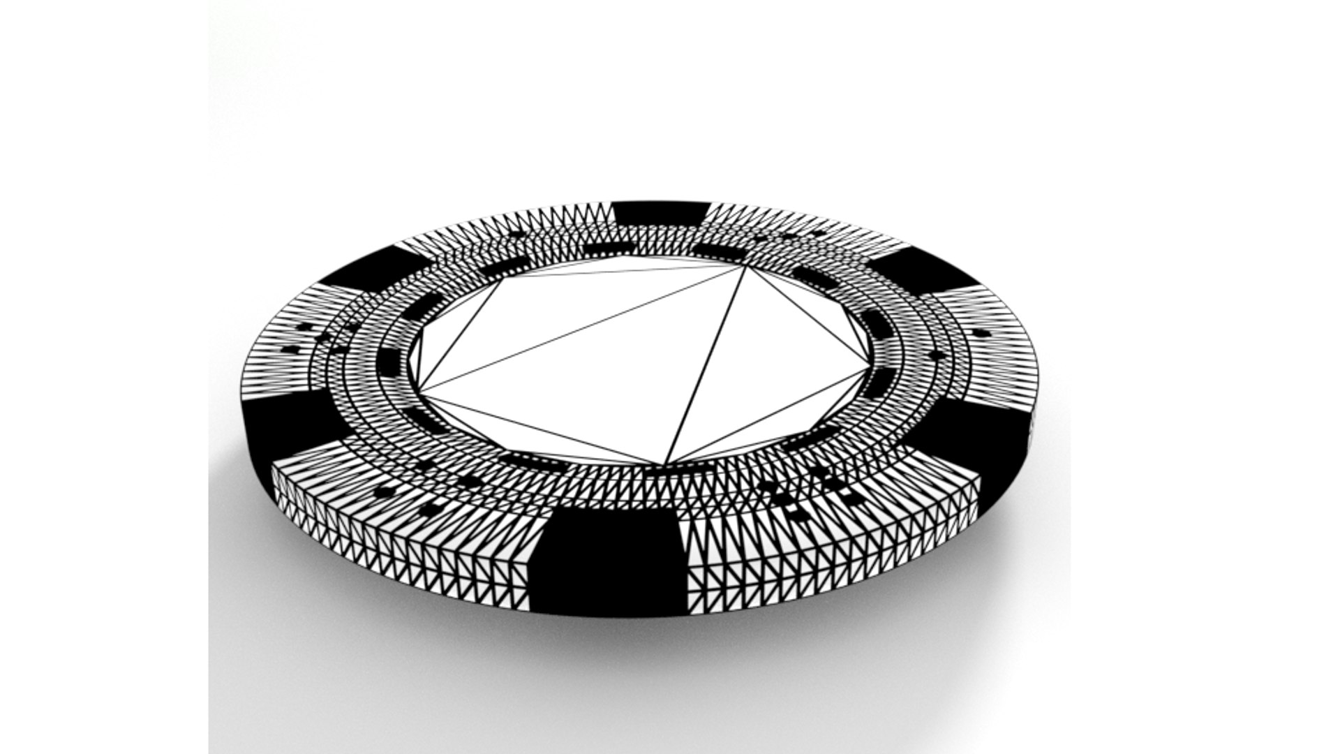 3d poker chip stack