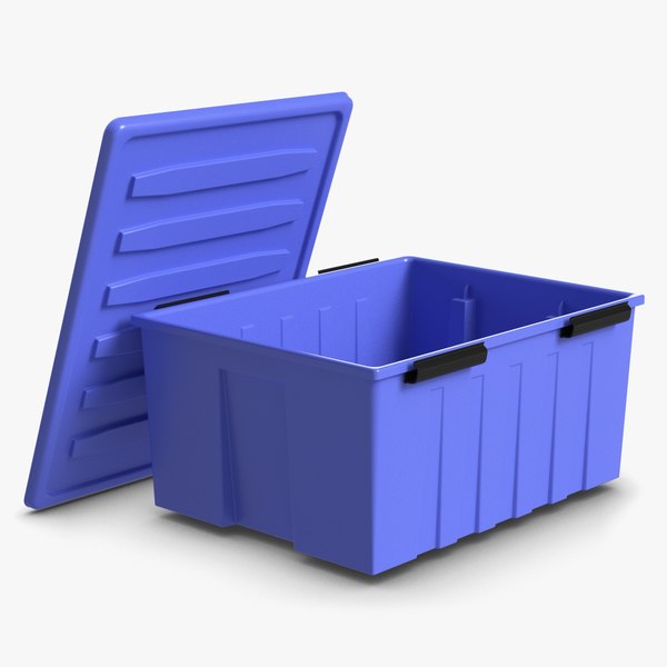 plastic locker box 3d model