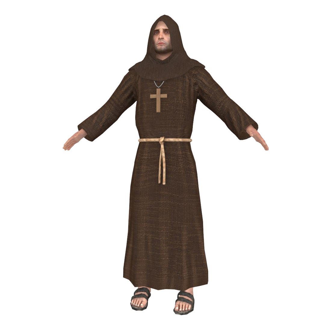3D Priest Male Man - TurboSquid 1279139