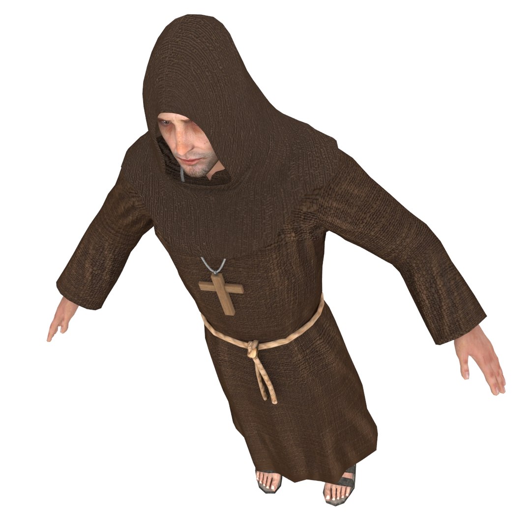 3D Priest Male Man - TurboSquid 1279139