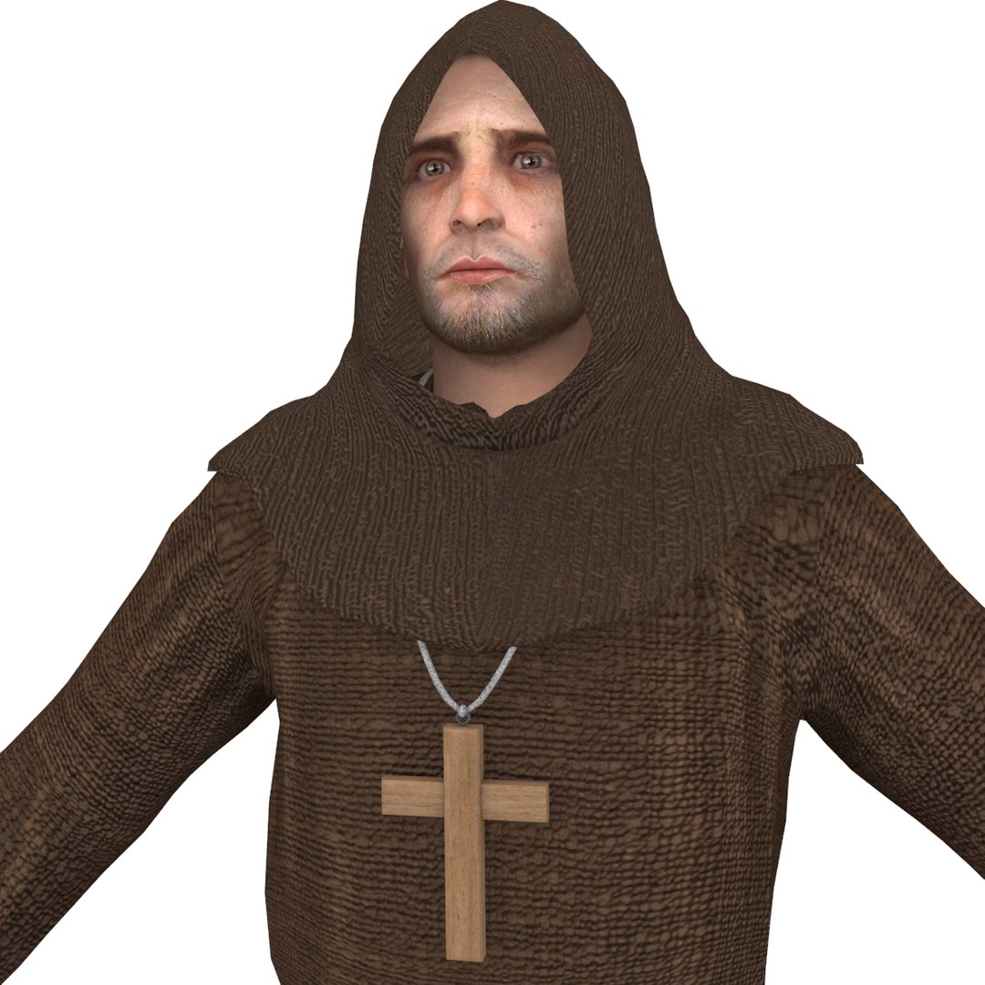 3D Priest Male Man - TurboSquid 1279139
