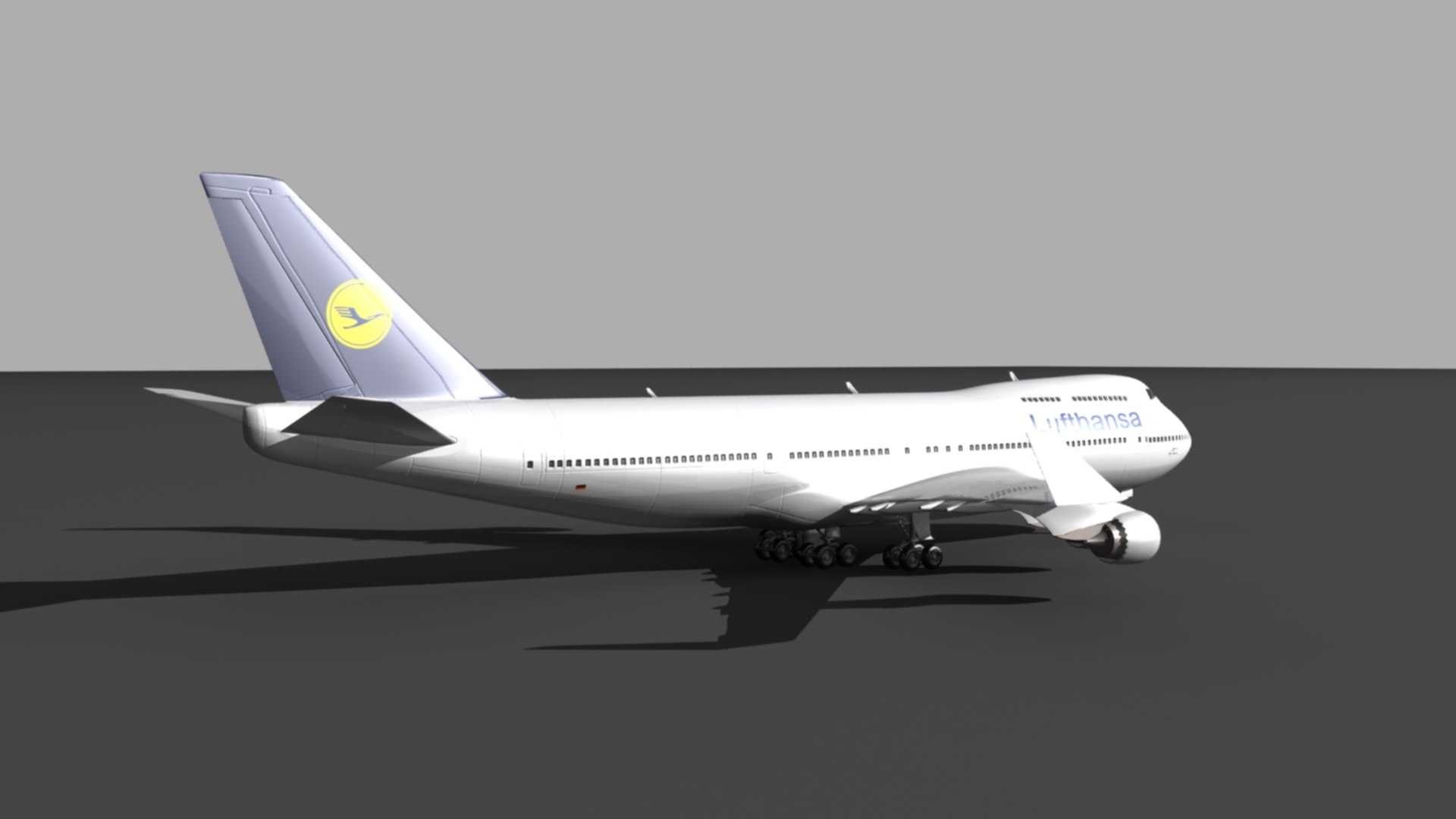 3D Lufthansa Boeing 747 model - TurboSquid 2130360