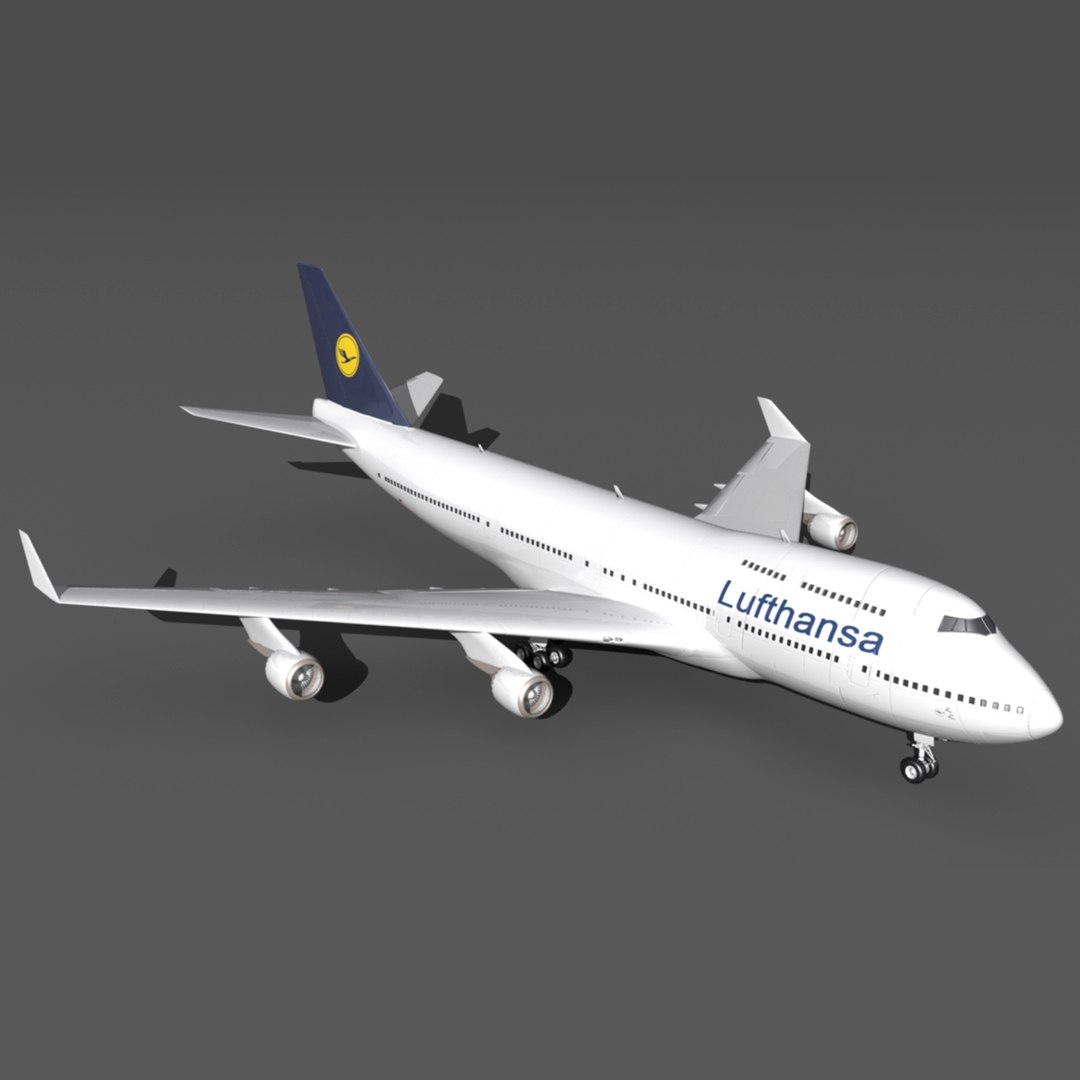 3D Lufthansa Boeing 747 model - TurboSquid 2130360