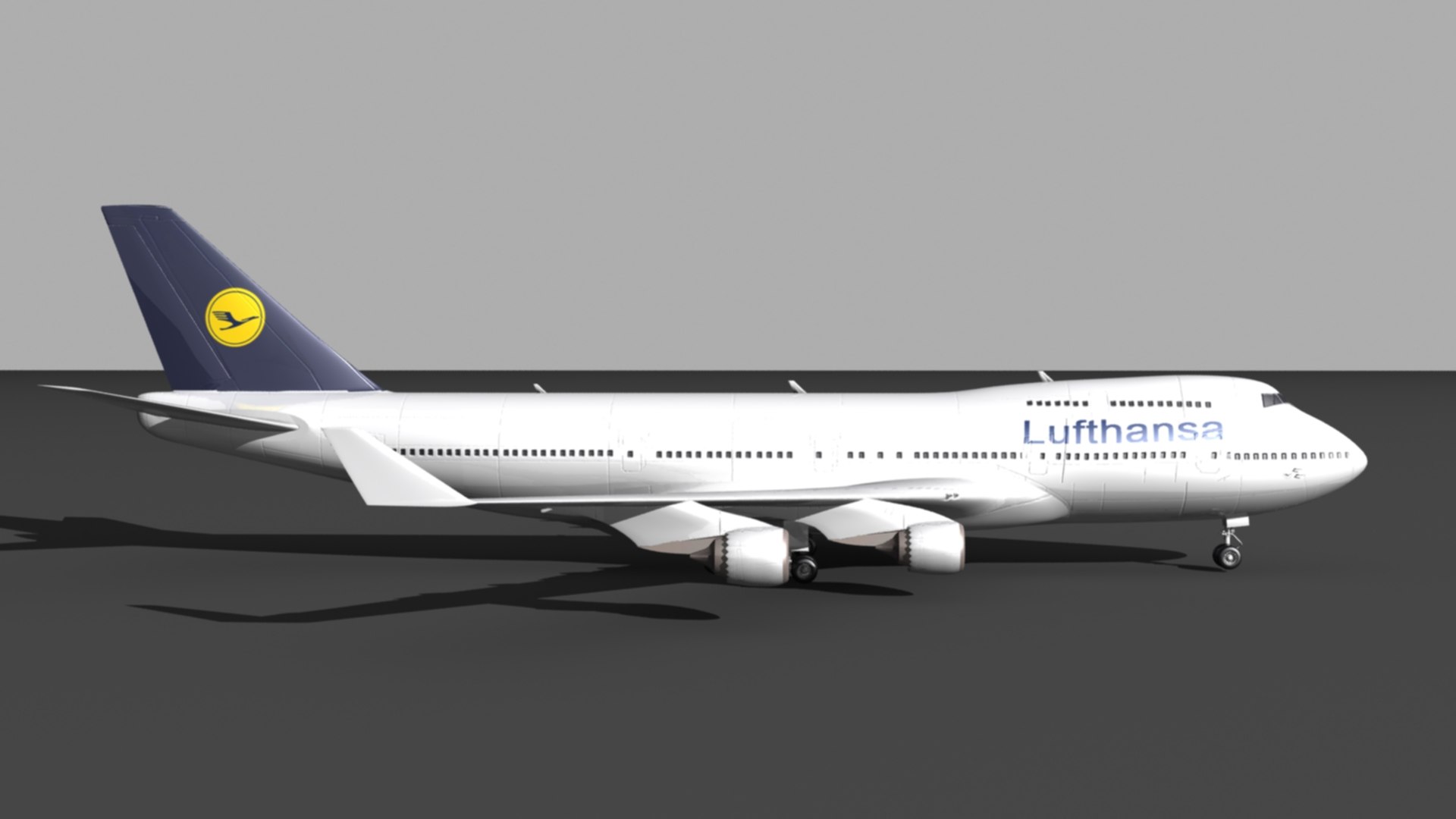 3D Lufthansa Boeing 747 model - TurboSquid 2130360