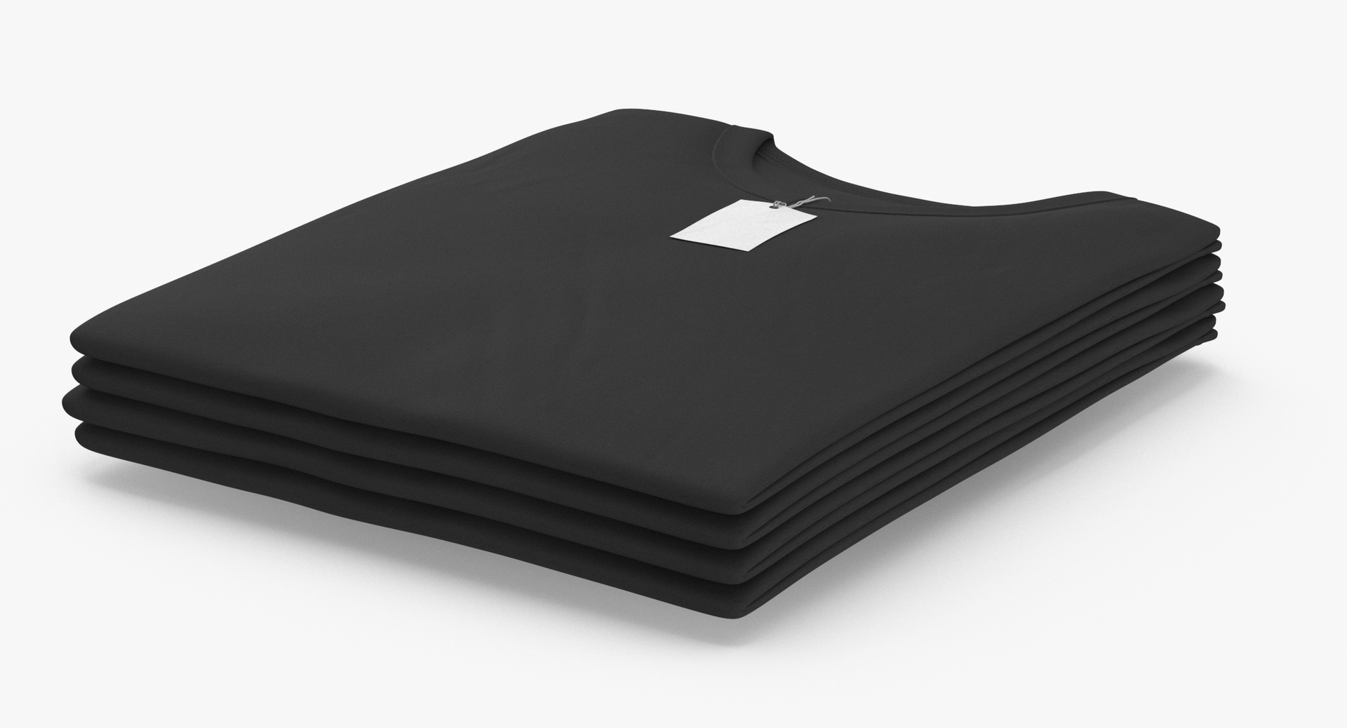 3D Male V Neck Folded Stacked With Tag 30 Colors Pack - TurboSquid 1799459