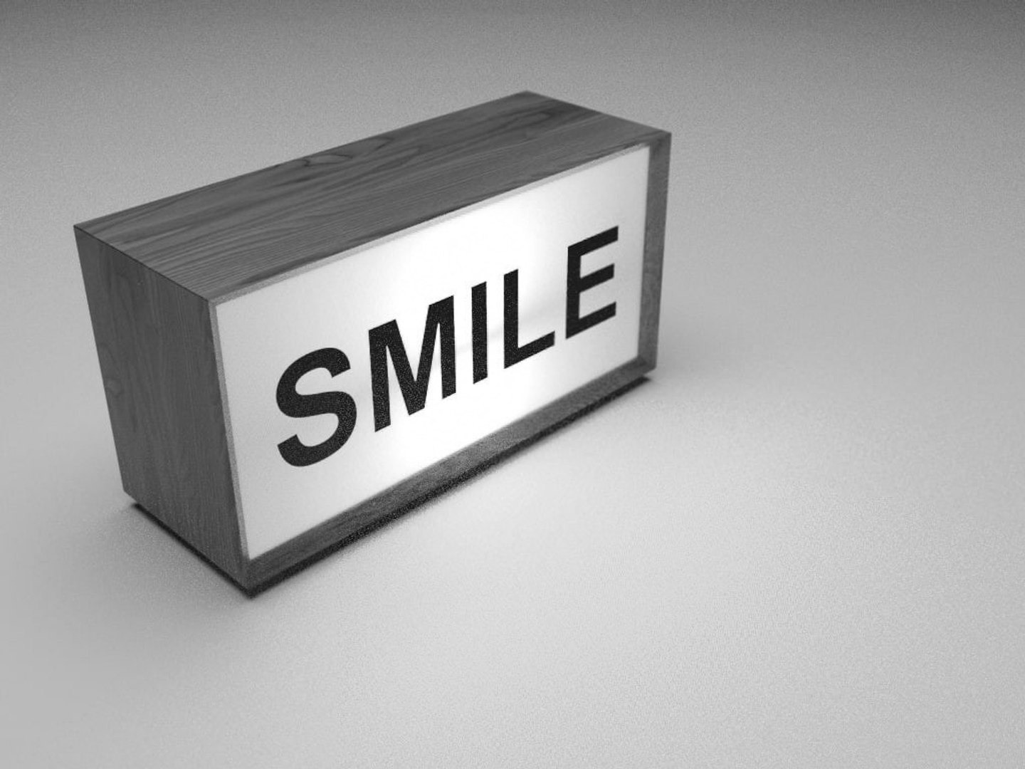 Typographic Light Box 3D Model - TurboSquid 1207890