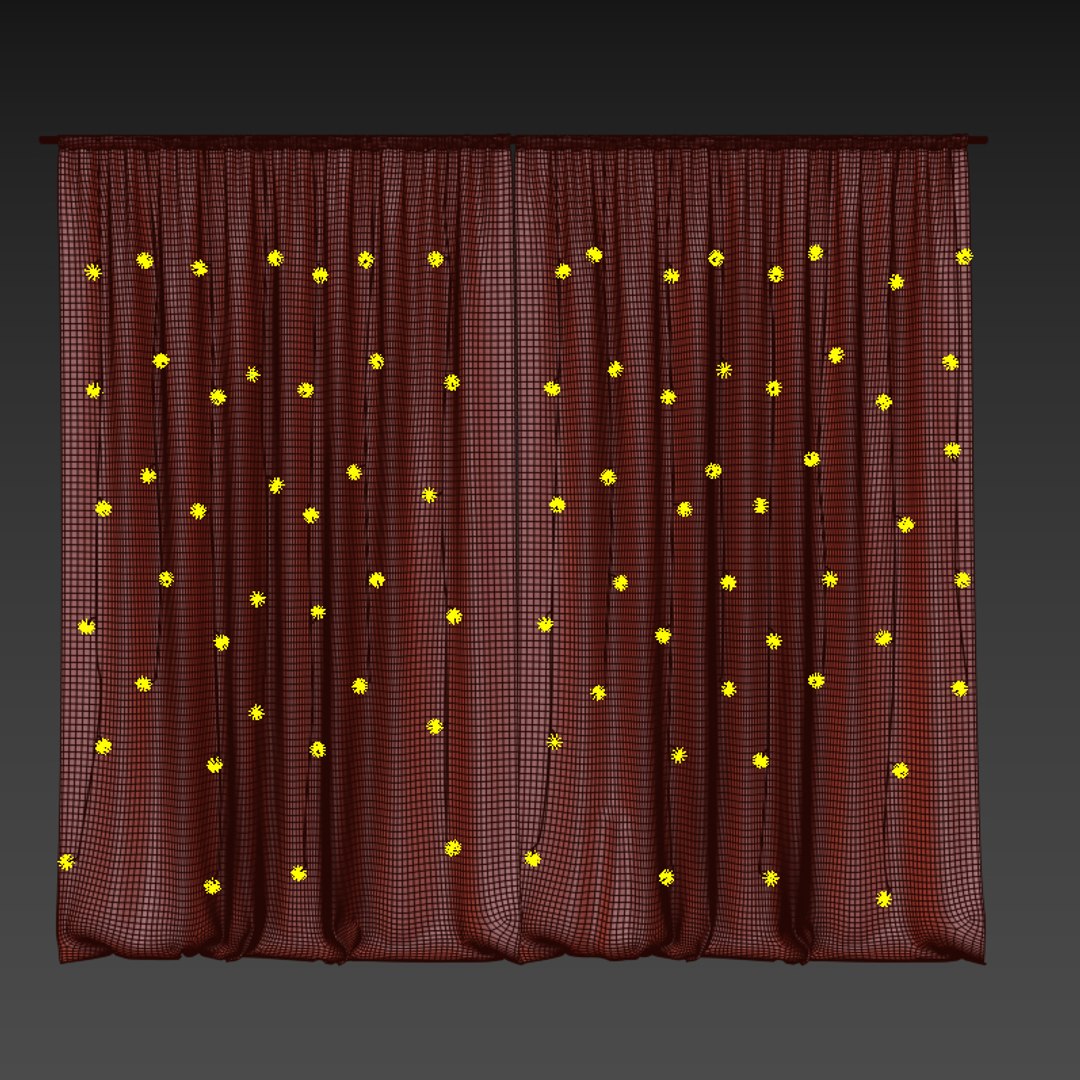 3D backlit curtains - TurboSquid 1659791
