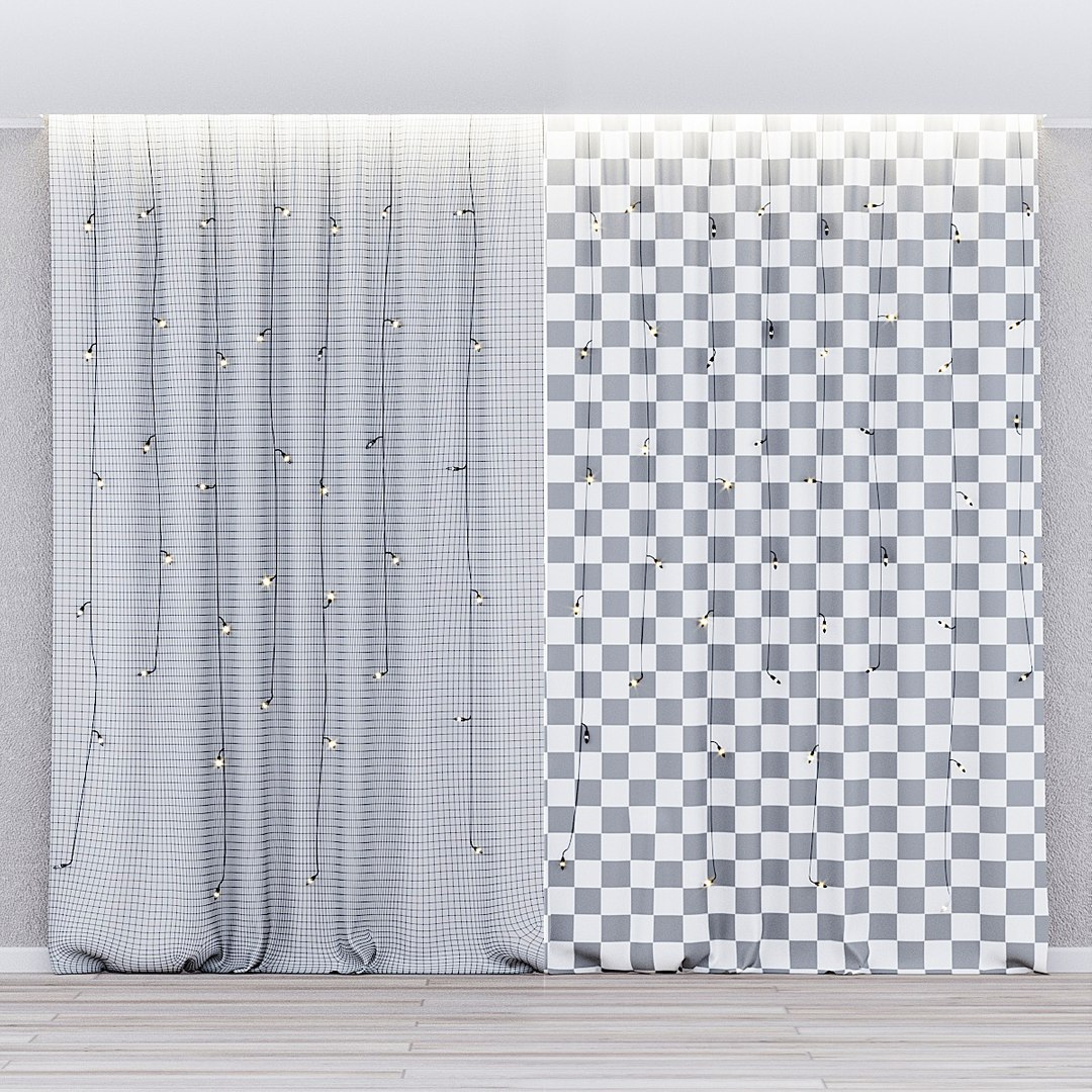 3D backlit curtains - TurboSquid 1659791